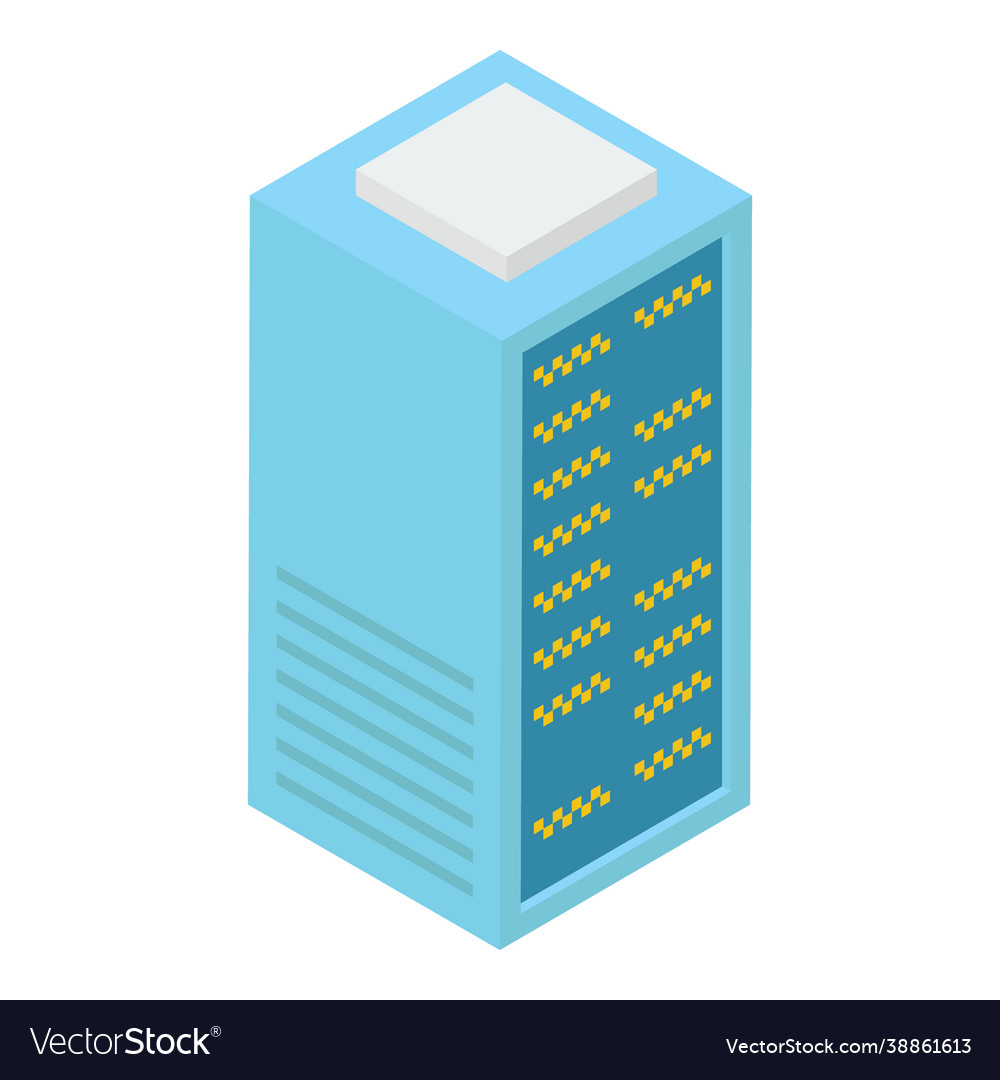 Data server rack Royalty Free Vector Image - VectorStock