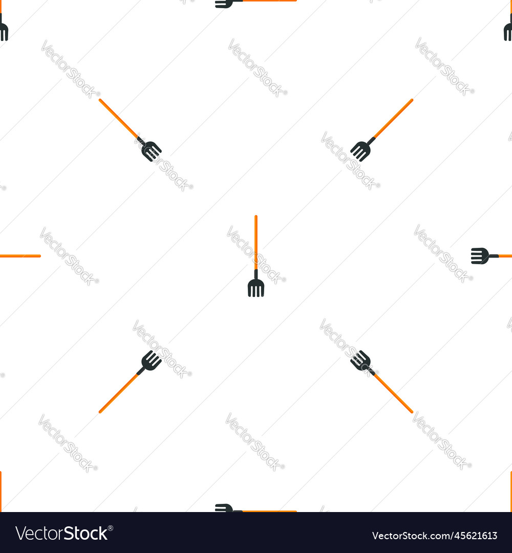 Garden fork pattern seamless Royalty Free Vector Image
