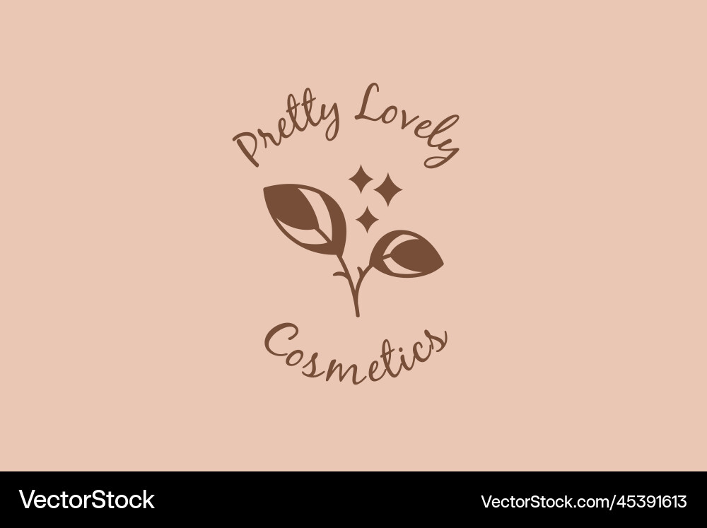 Logo pretty lower Royalty Free Vector Image - VectorStock