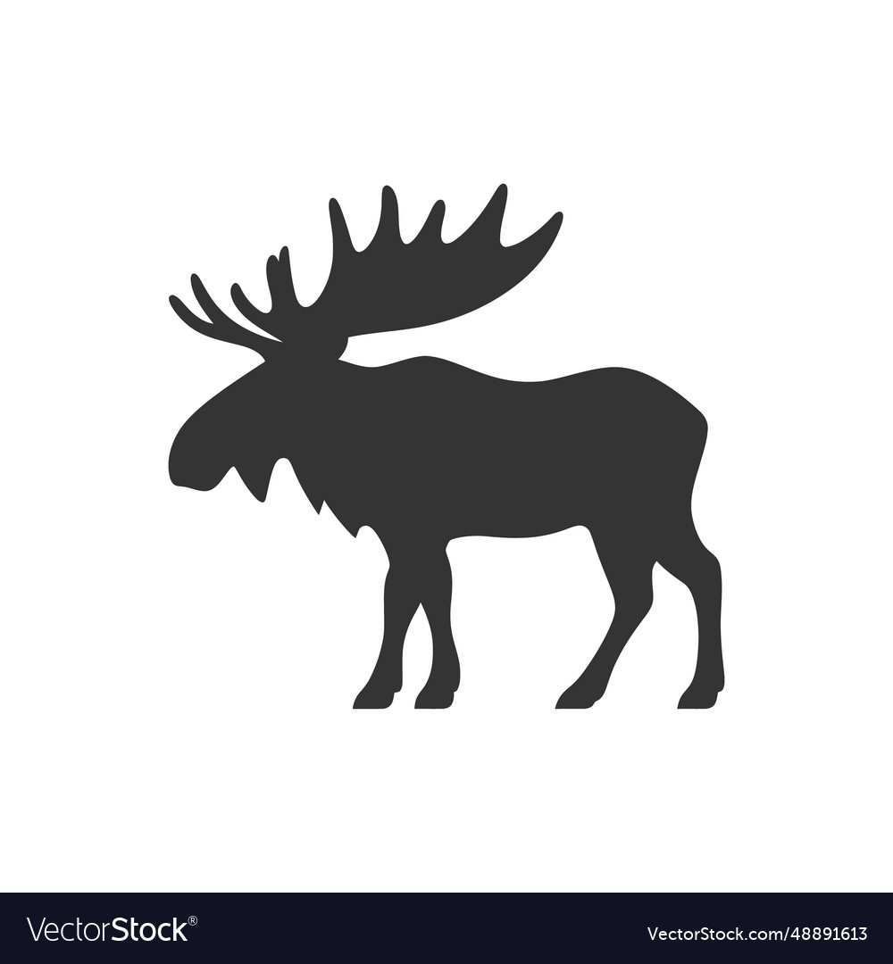 Moose icon Royalty Free Vector Image - VectorStock