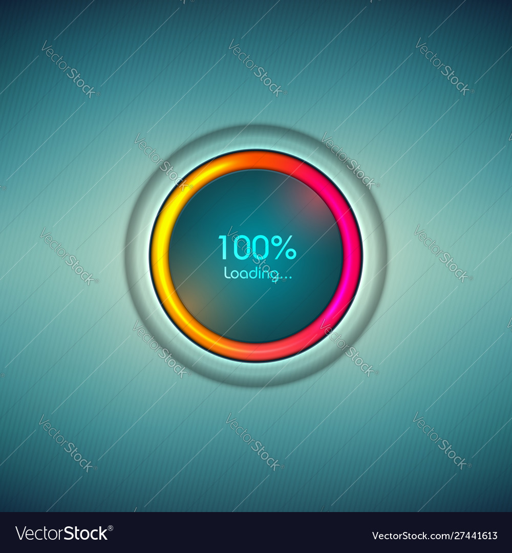 Progress loading icon with scale sign upload bar Vector Image
