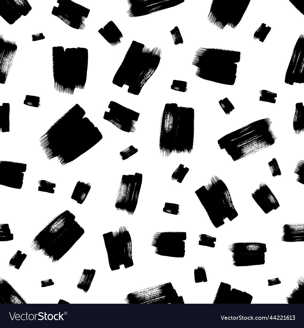 Seamless pattern with hand drawn scribble smears Vector Image