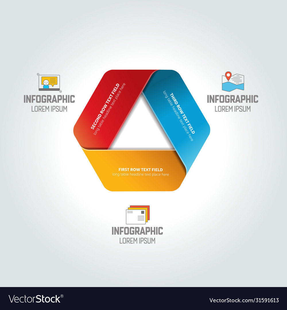 Triangle infographic chart scheme Royalty Free Vector Image Triangle infographic chart scheme Royalty Free Vector Image