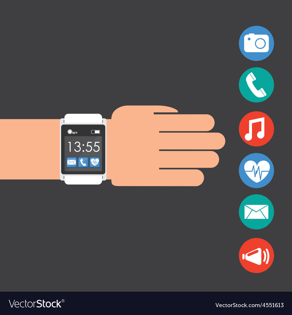Wearable technology Royalty Free Vector Image - VectorStock