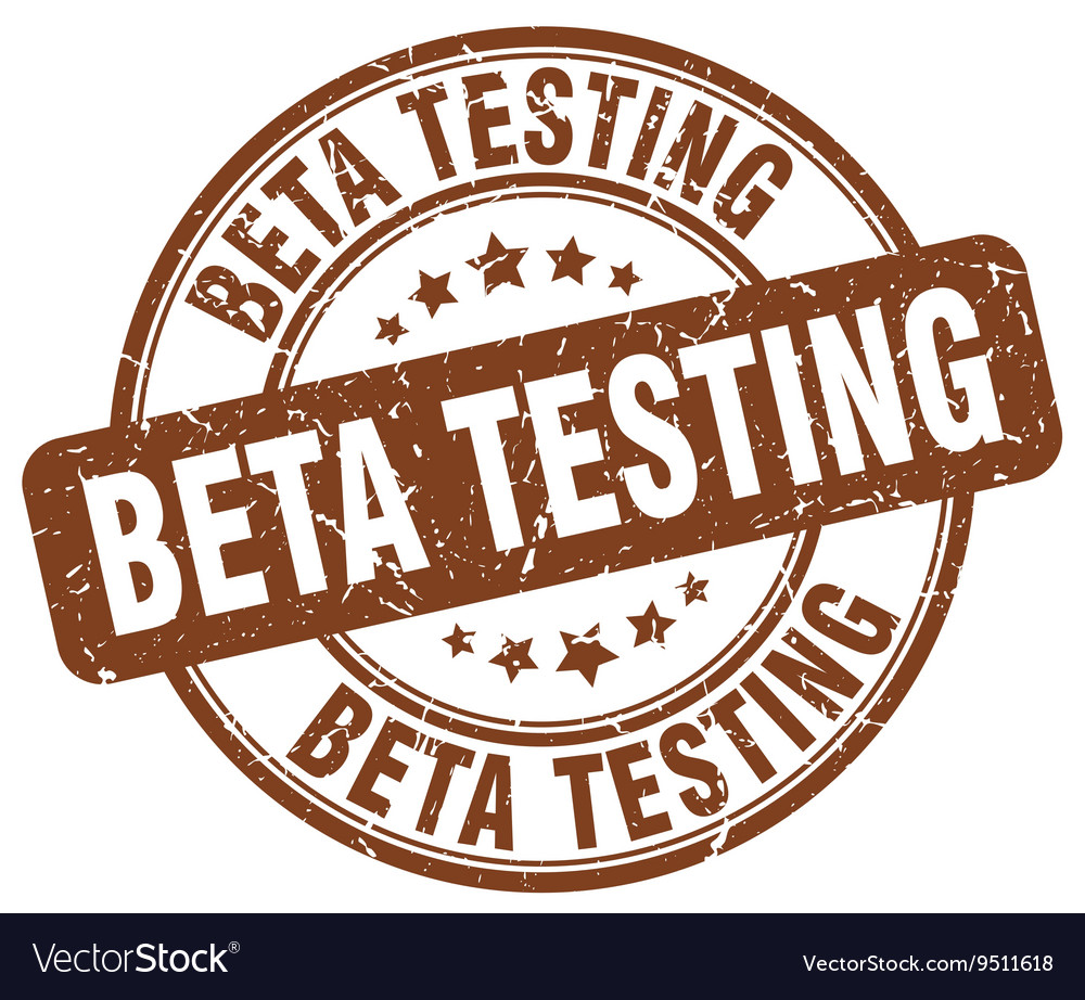 Beta testing stamp Royalty Free Vector Image - VectorStock