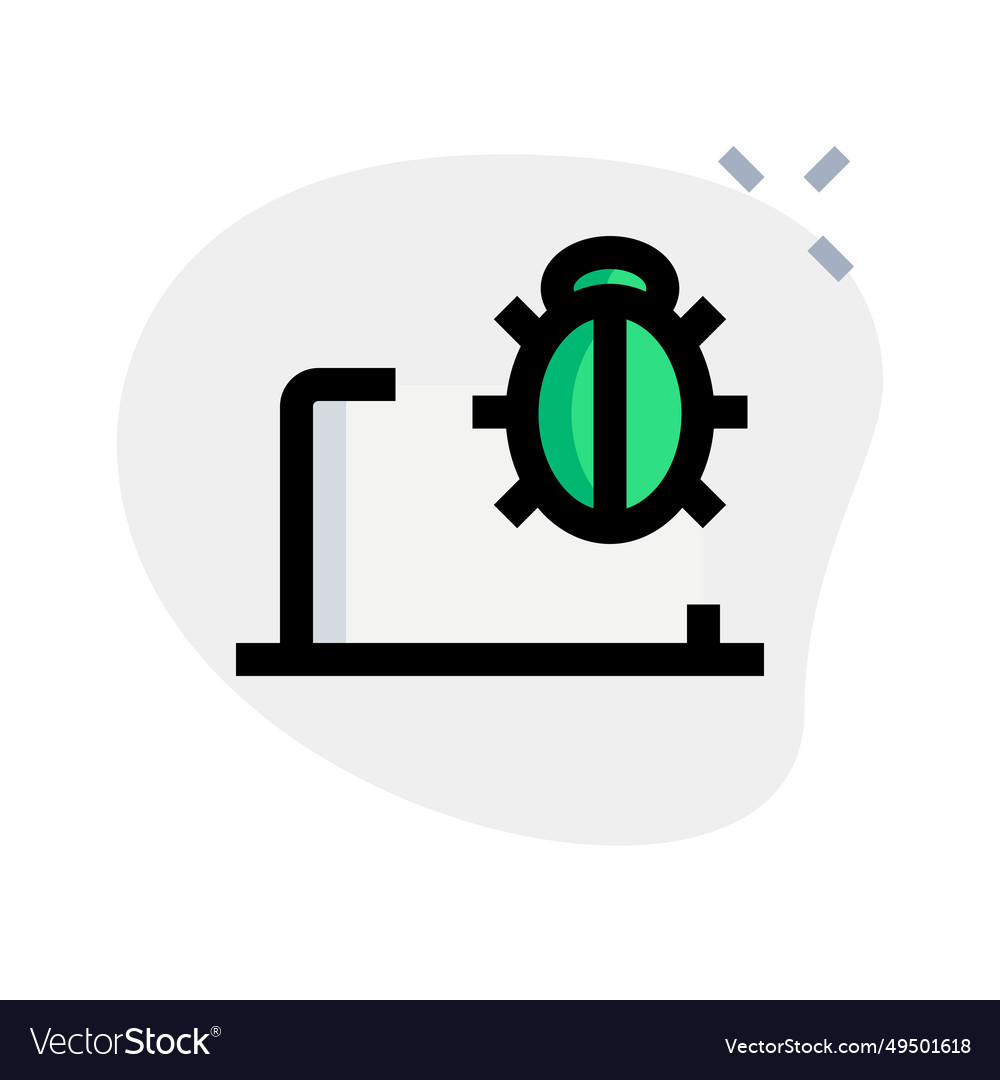 Coding error in a piece of software Royalty Free Vector