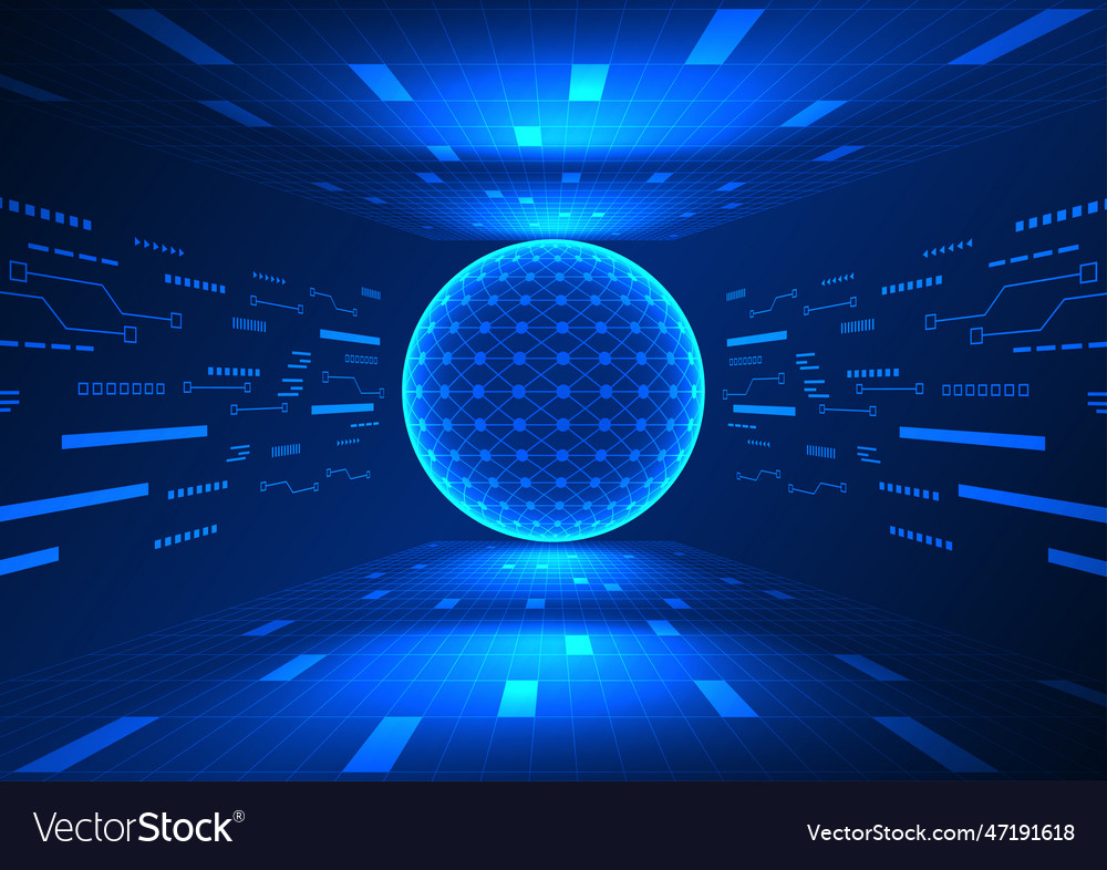 Data processor technology background Royalty Free Vector