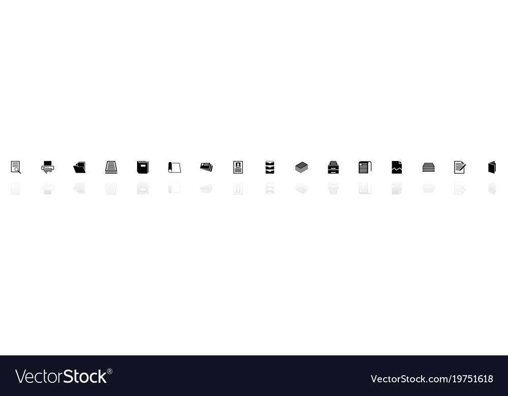 Document - flat icons Royalty Free Vector Image