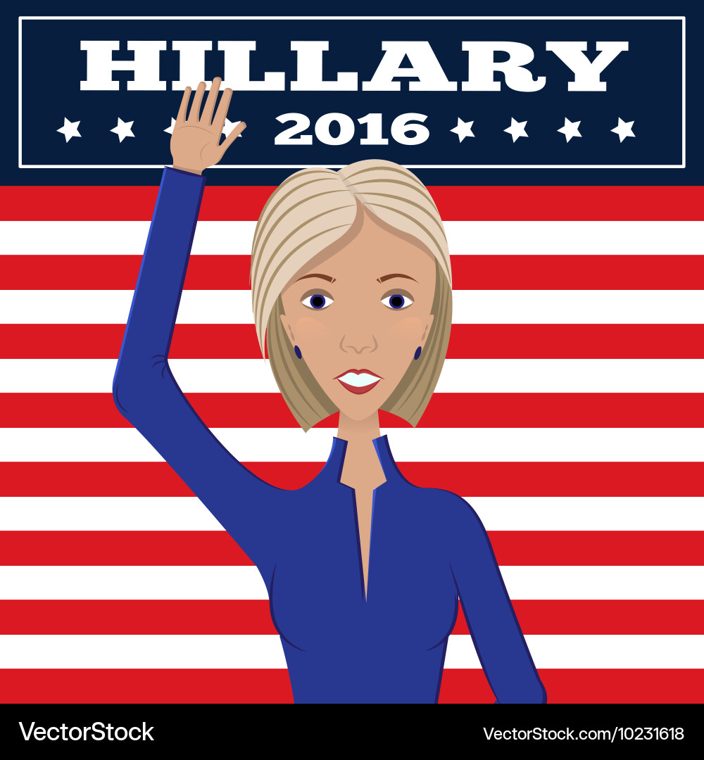 Female political candidate Royalty Free Vector Image
