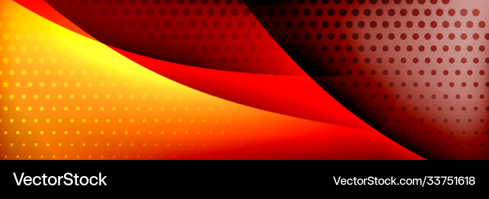 Fluid gradient neon color waves abstract Vector Image