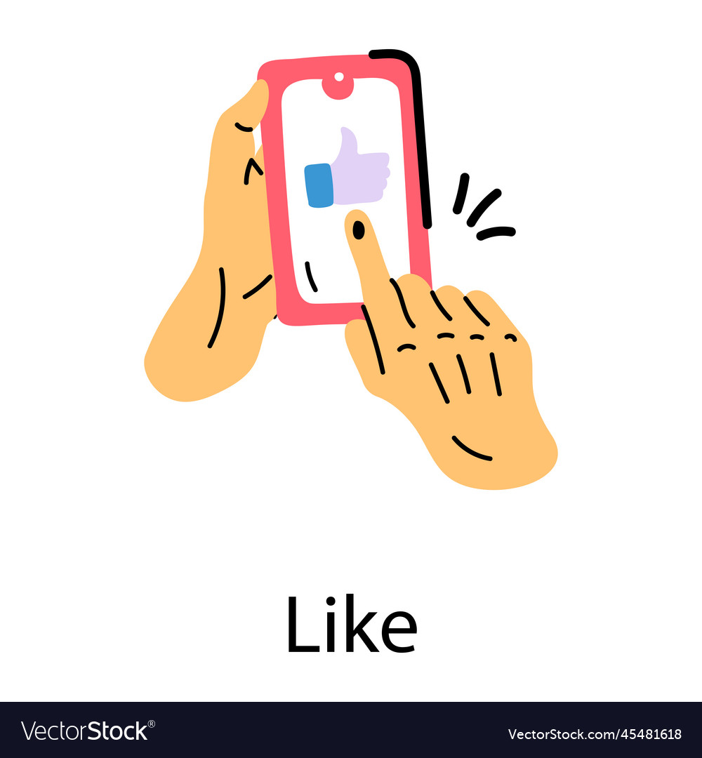 Like Royalty Free Vector Image - VectorStock