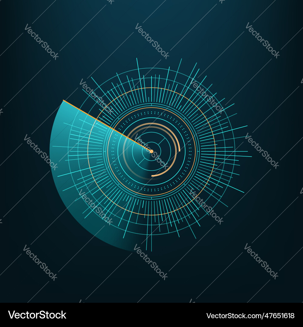 Round circle futuristic chart hud round circle Vector Image