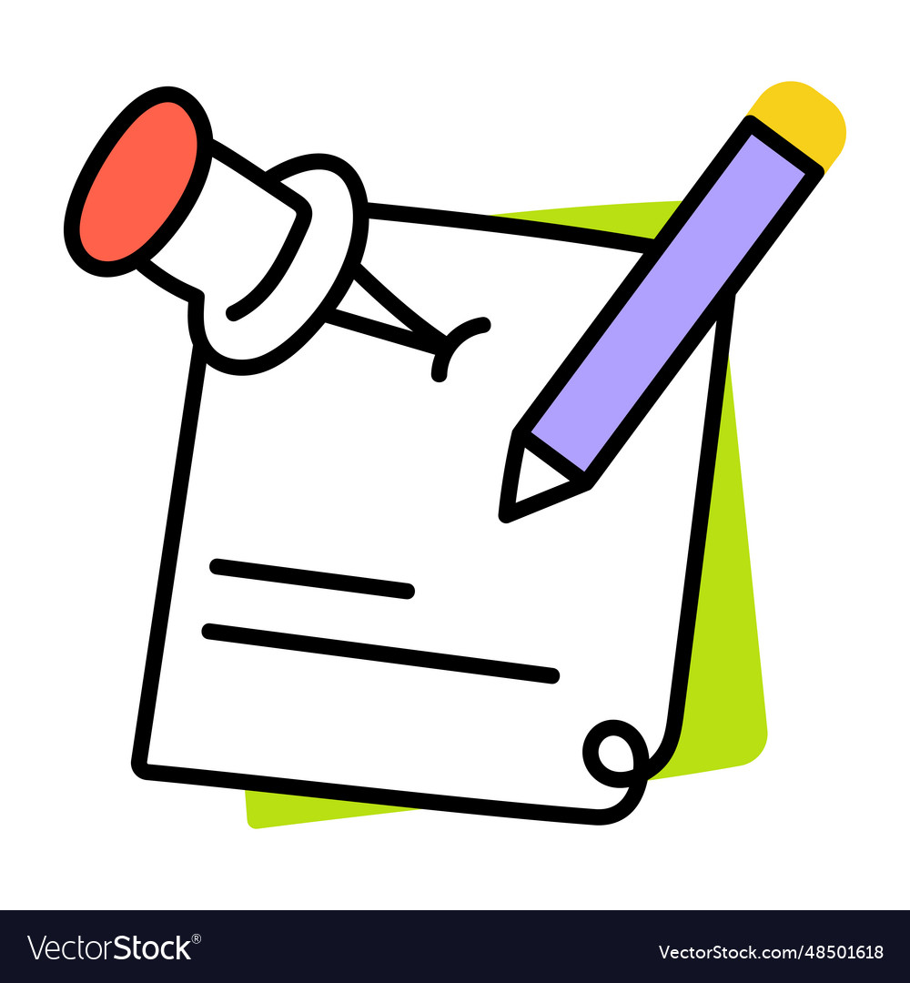 Sticky notes Royalty Free Vector Image - VectorStock