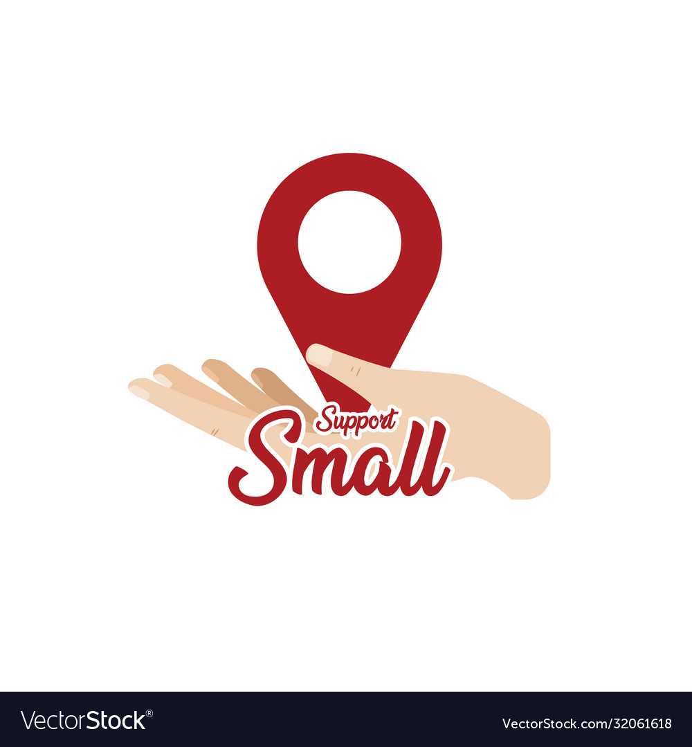 Support small poster Royalty Free Vector Image