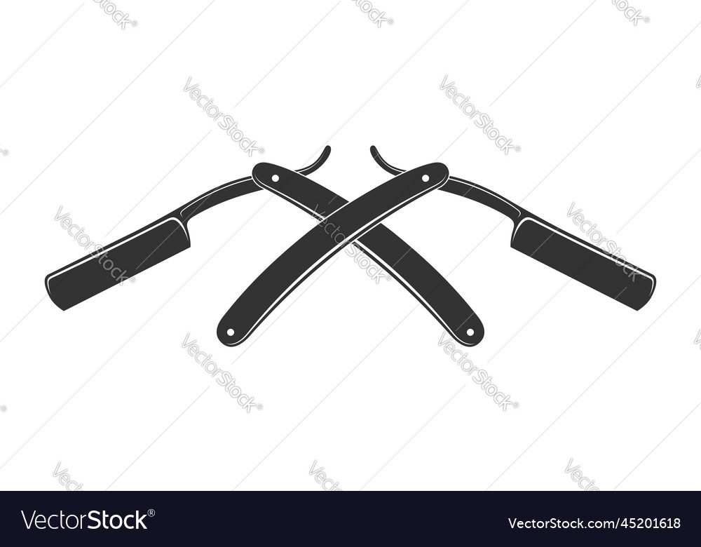 Two razors Royalty Free Vector Image - VectorStock