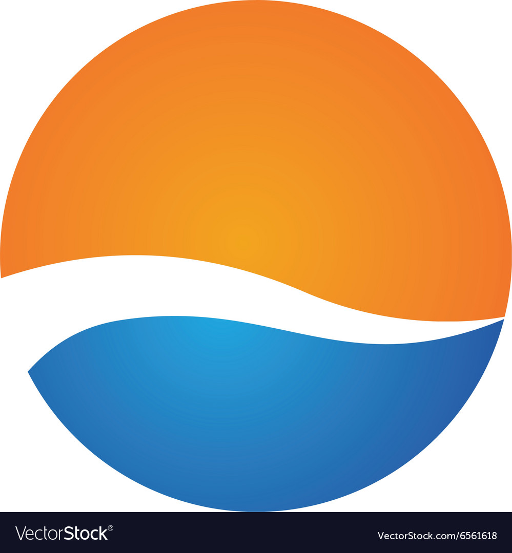 Wave logo Royalty Free Vector Image - VectorStock