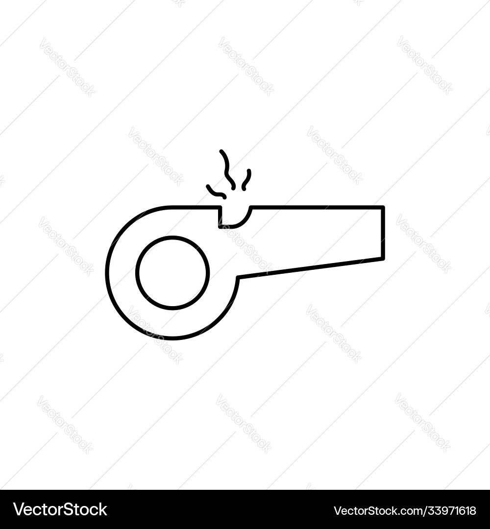 Whistle icon design template isolated Royalty Free Vector