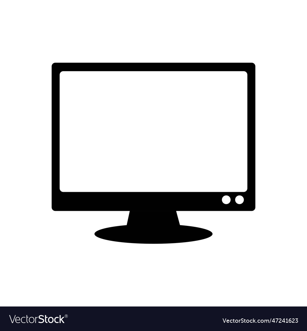 Computer logo design Royalty Free Vector Image