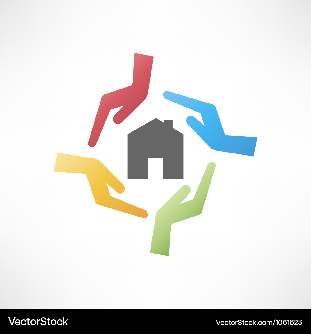 Concept of safe house Royalty Free Vector Image