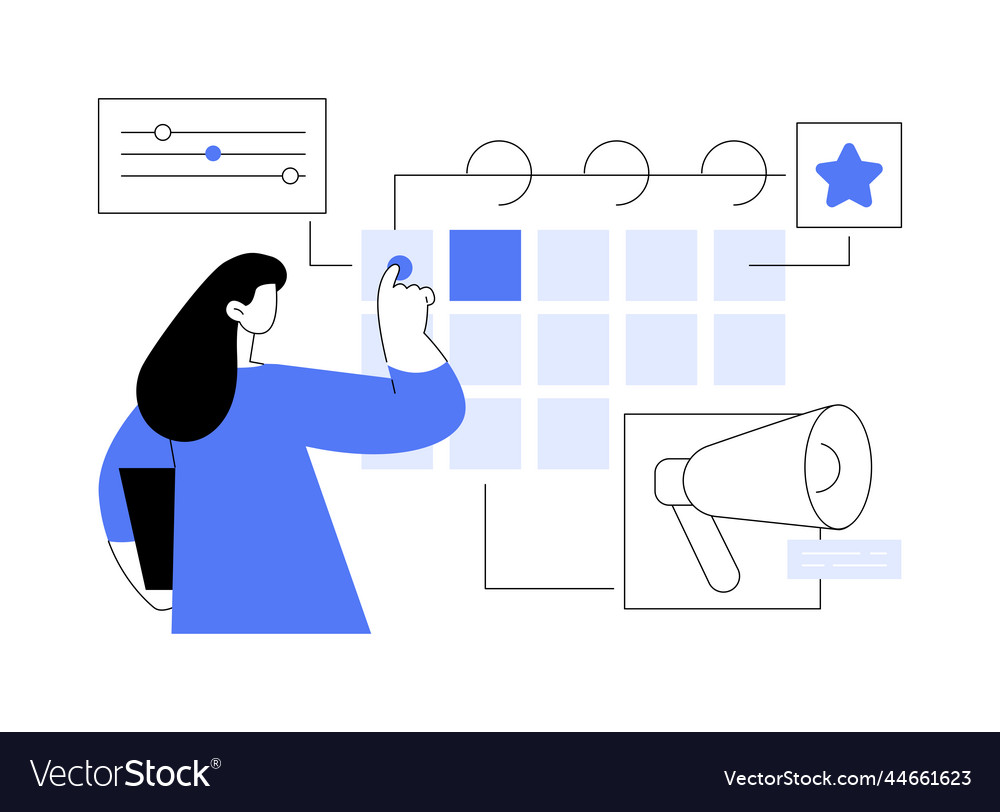 Content plan abstract concept Royalty Free Vector Image Content plan abstract concept Royalty Free Vector Image