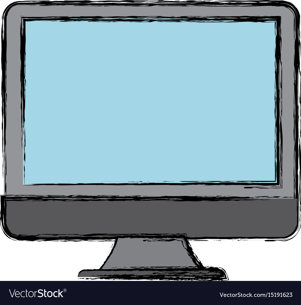 Monitor computer icon Royalty Free Vector Image