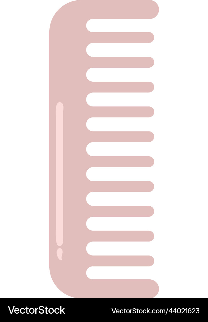 Pink hair brush Royalty Free Vector Image - VectorStock