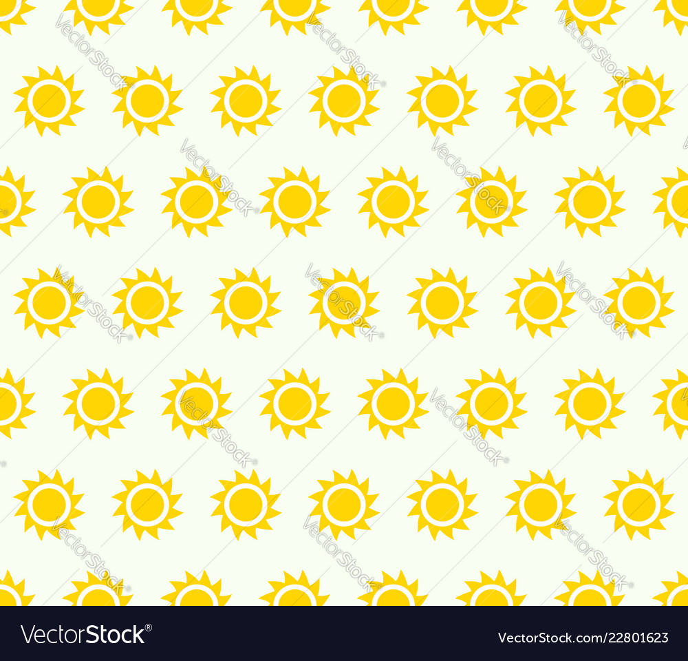 Repeatable pattern background with small sun Vector Image