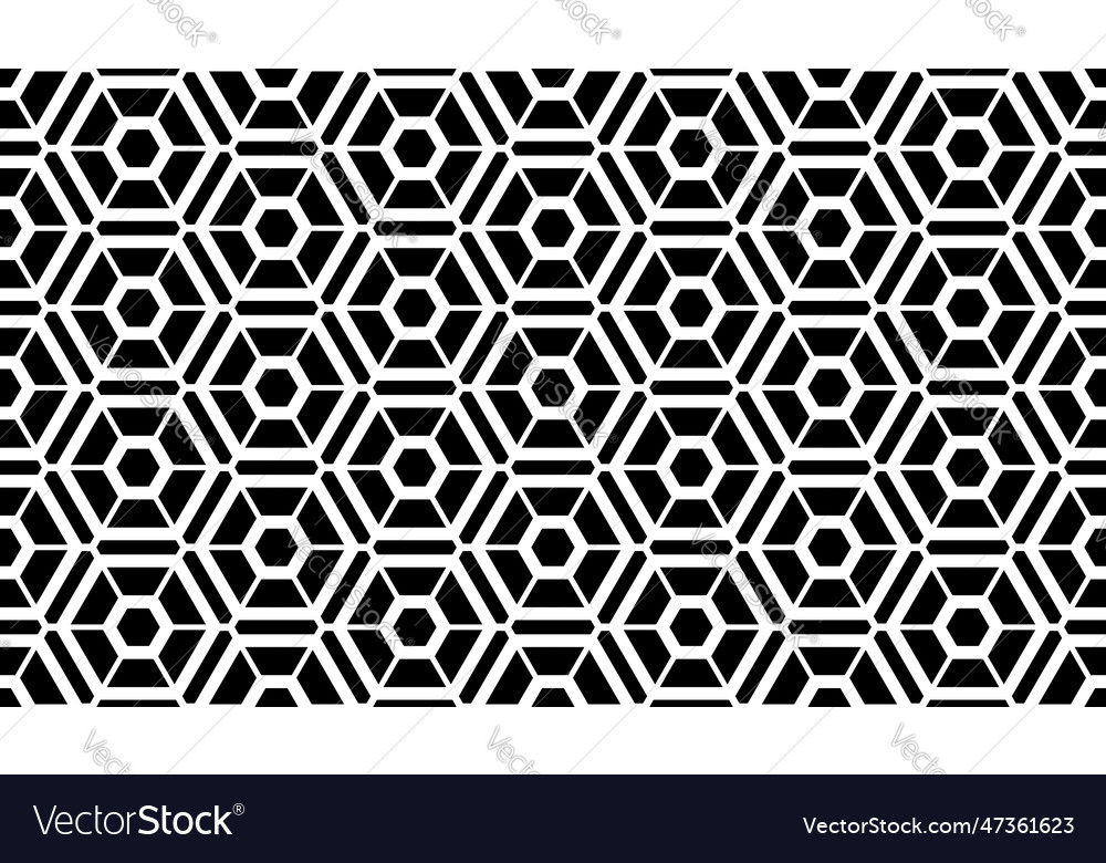 Seamless hexagons pattern Royalty Free Vector Image