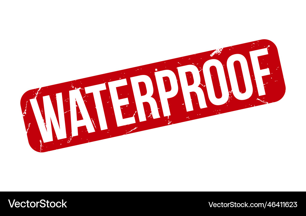 Waterproof rubber grunge stamp seal Royalty Free Vector