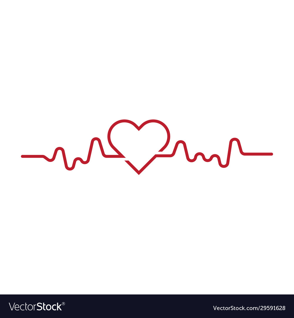Art design health medical heartbeat pulse Vector Image