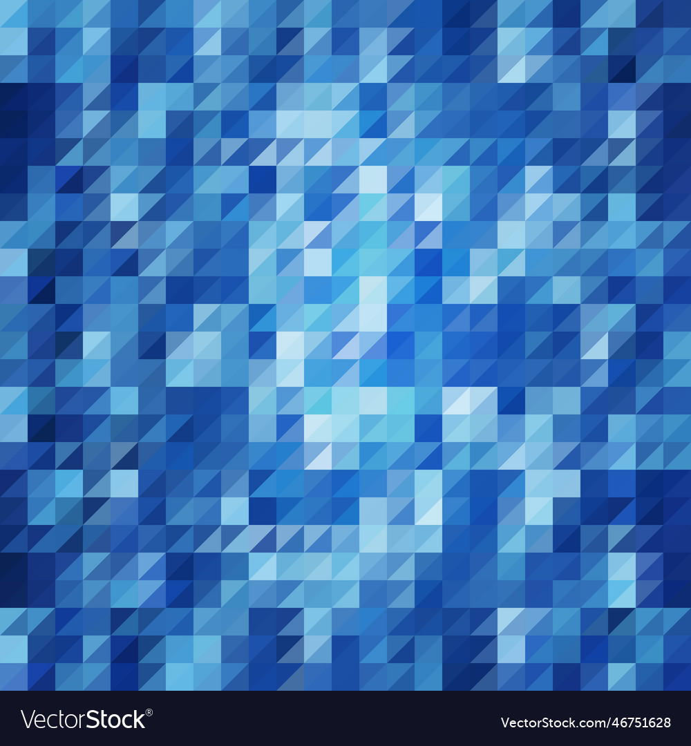 Blue triangular background polygonal style Vector Image