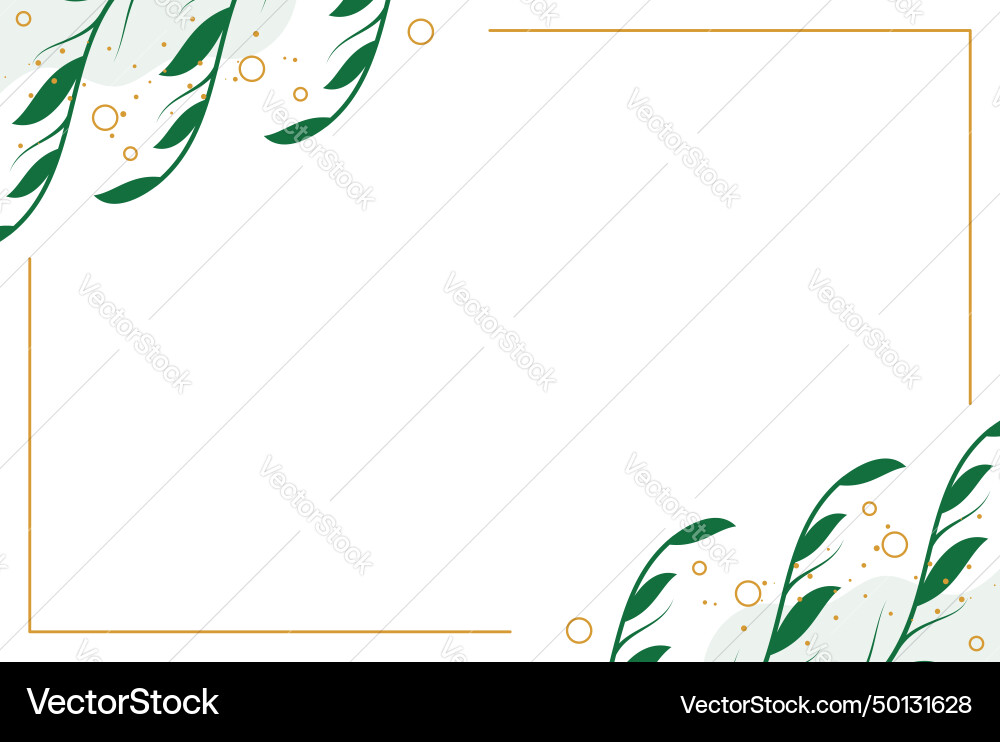 Botanical design template background collection Vector Image