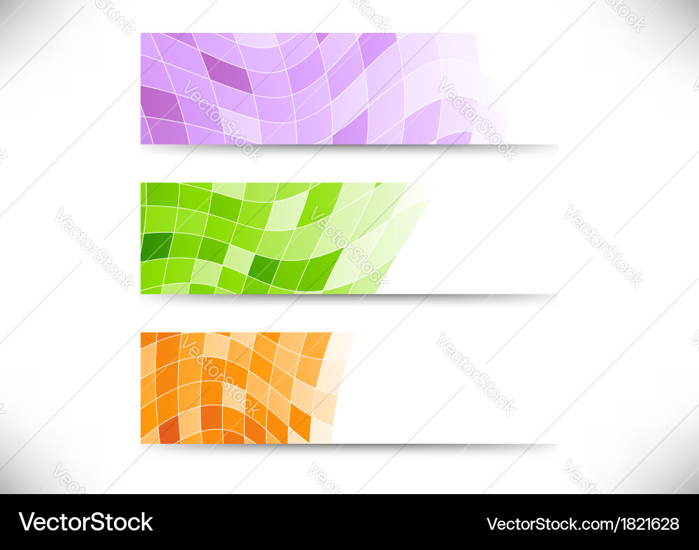 Collection of geometrical headers Royalty Free Vector Image