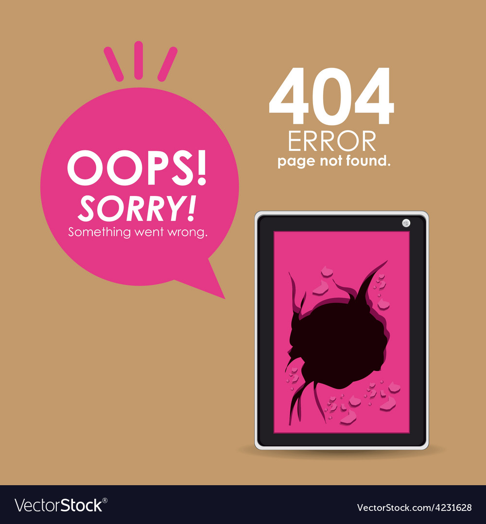 Error design Royalty Free Vector Image - VectorStock