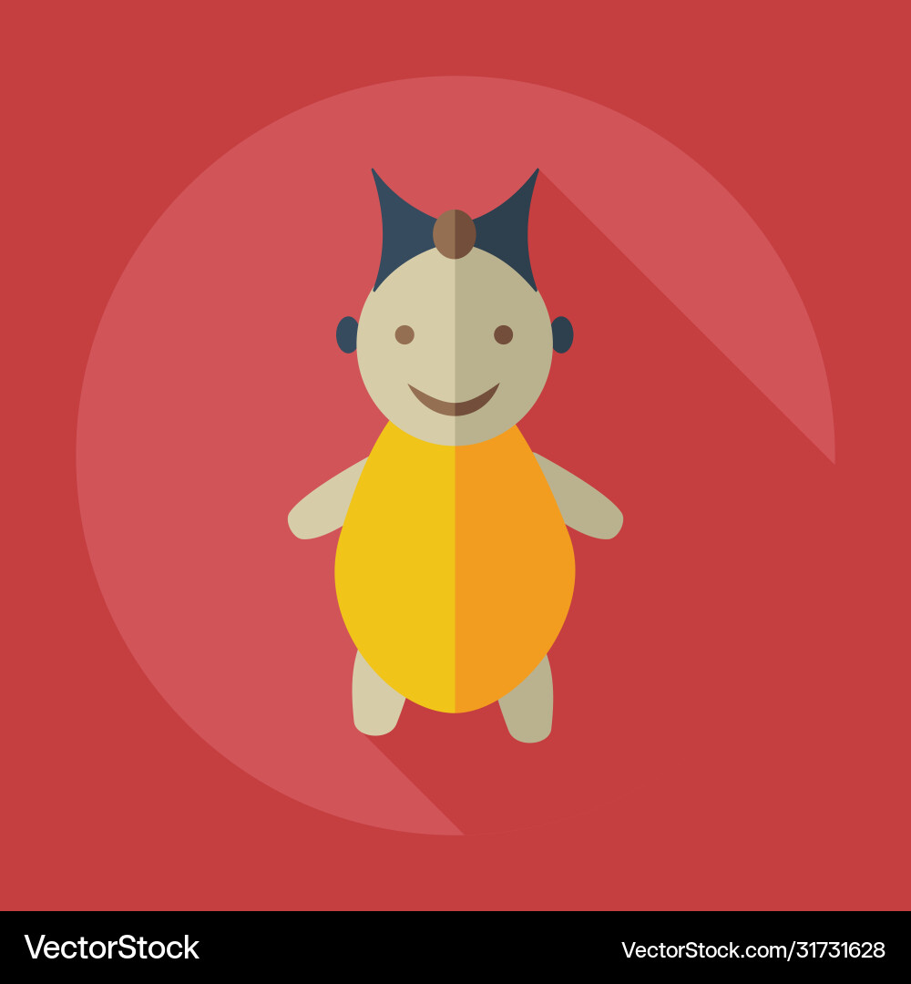 Flat modern design with shadow icons children Vector Image