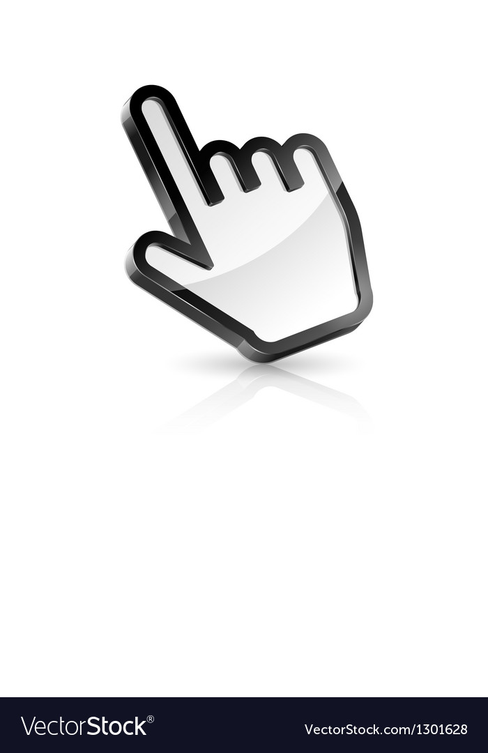 Hand pointer Royalty Free Vector Image - VectorStock