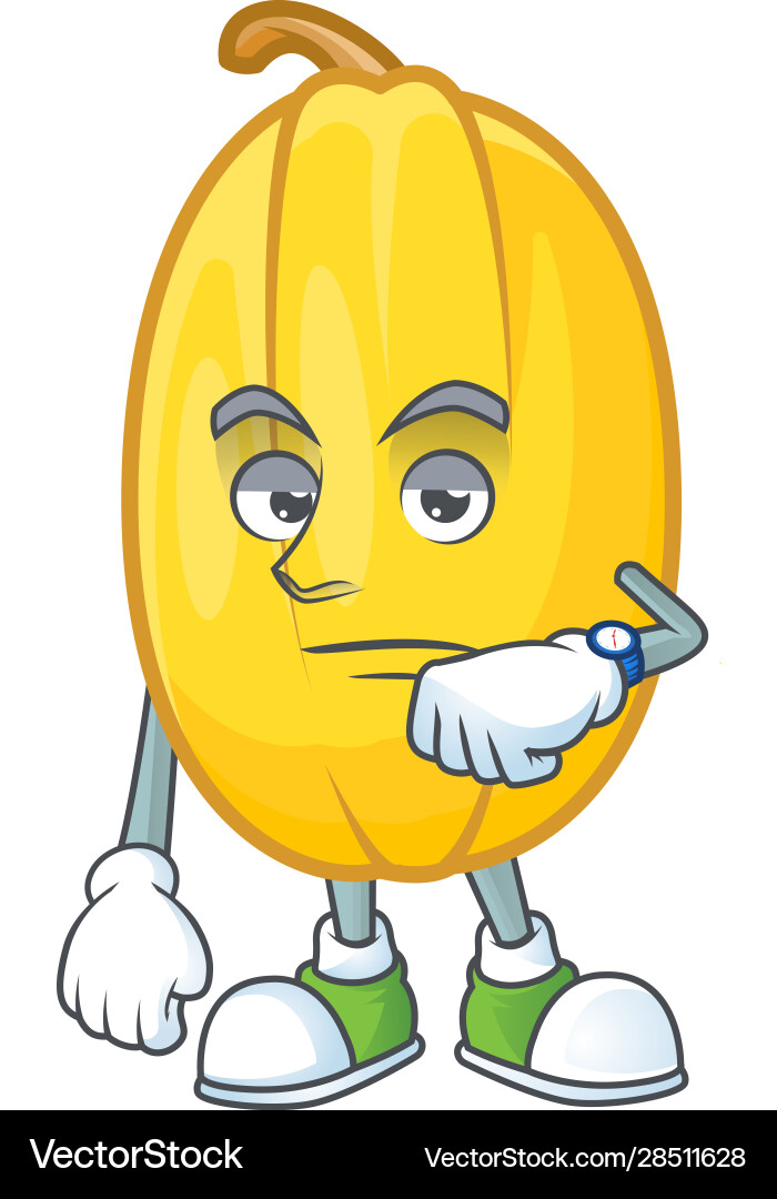 Picture waiting spaghetti squash on cartoon Vector Image