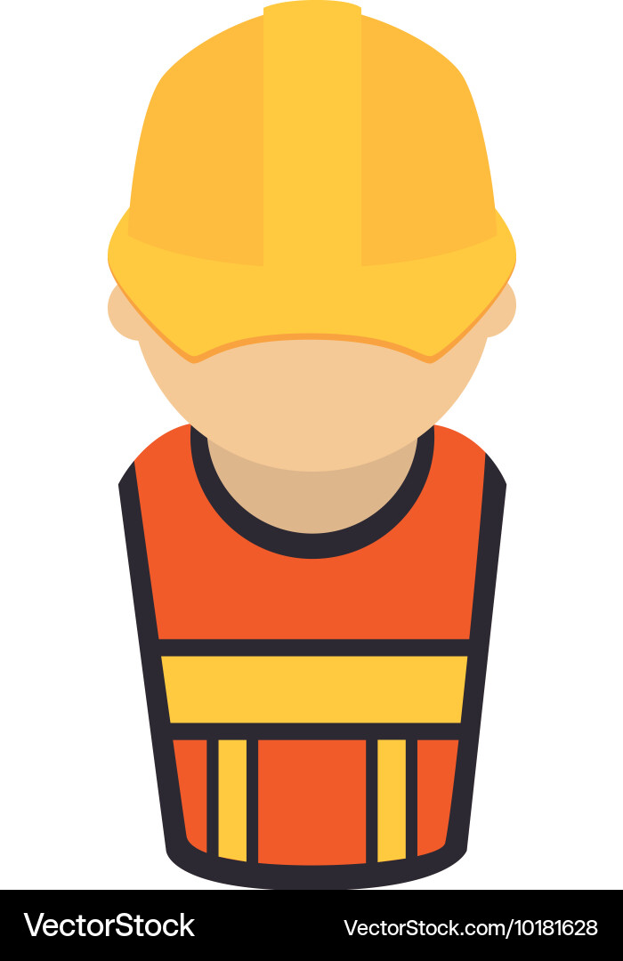 Worker construction male icon Royalty Free Vector Image