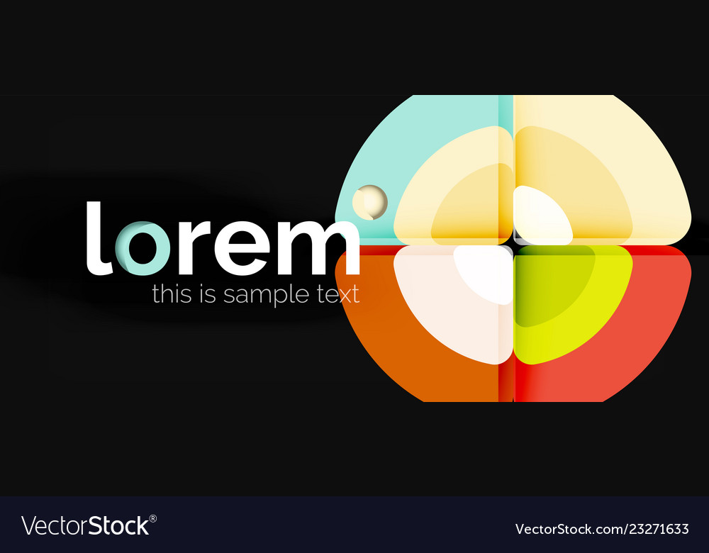 Circles and triangles geometric abstract Vector Image