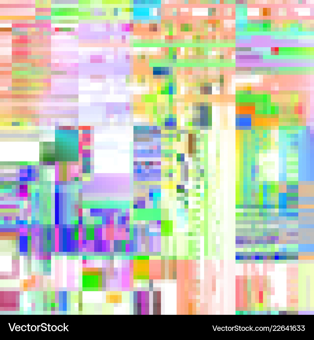 Image with imitation of grunge datamoshing Vector Image