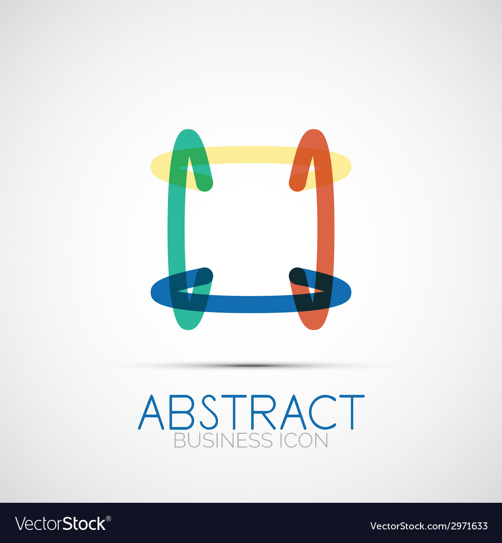 Line design loop logo Royalty Free Vector Image