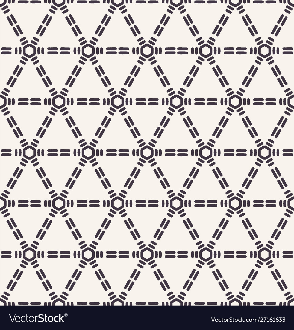Seamless pattern hand drawn triangle Royalty Free Vector