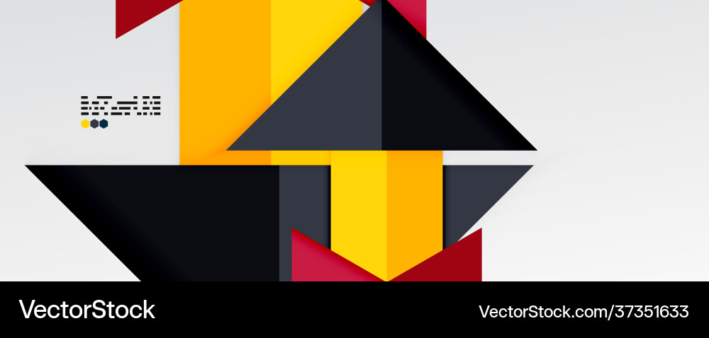 Shiny color triangles and geometric shapes Vector Image