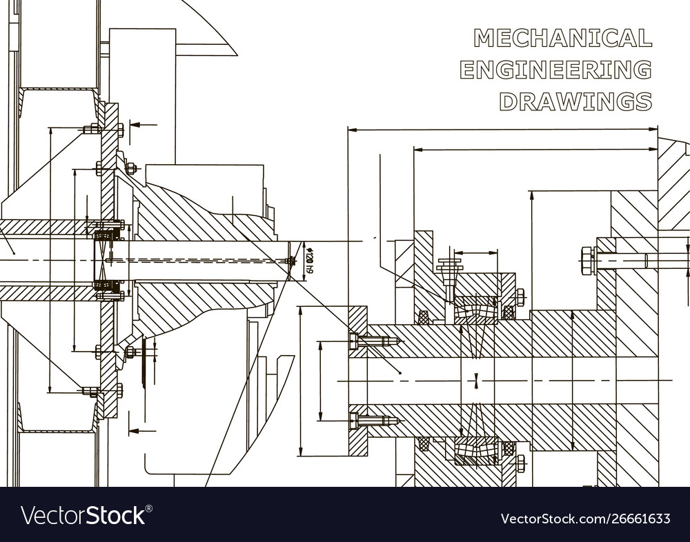 Technical mechanical engineering backgrounds Vector Image