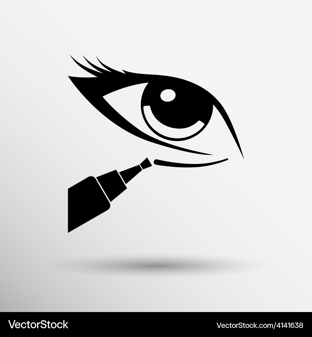 Closeup concealer stick to conceal under-eye Vector Image