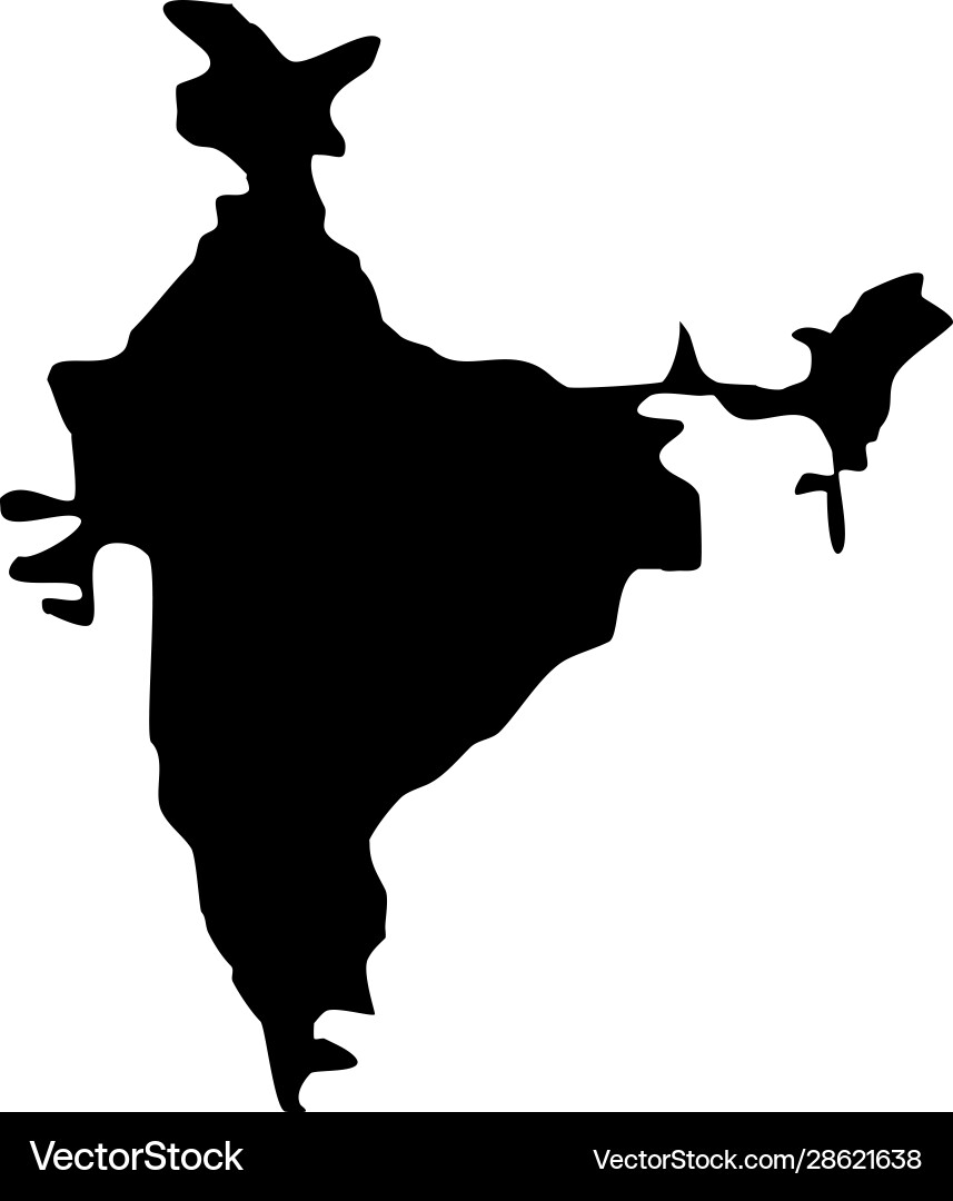 India asia countries map icon logo template design