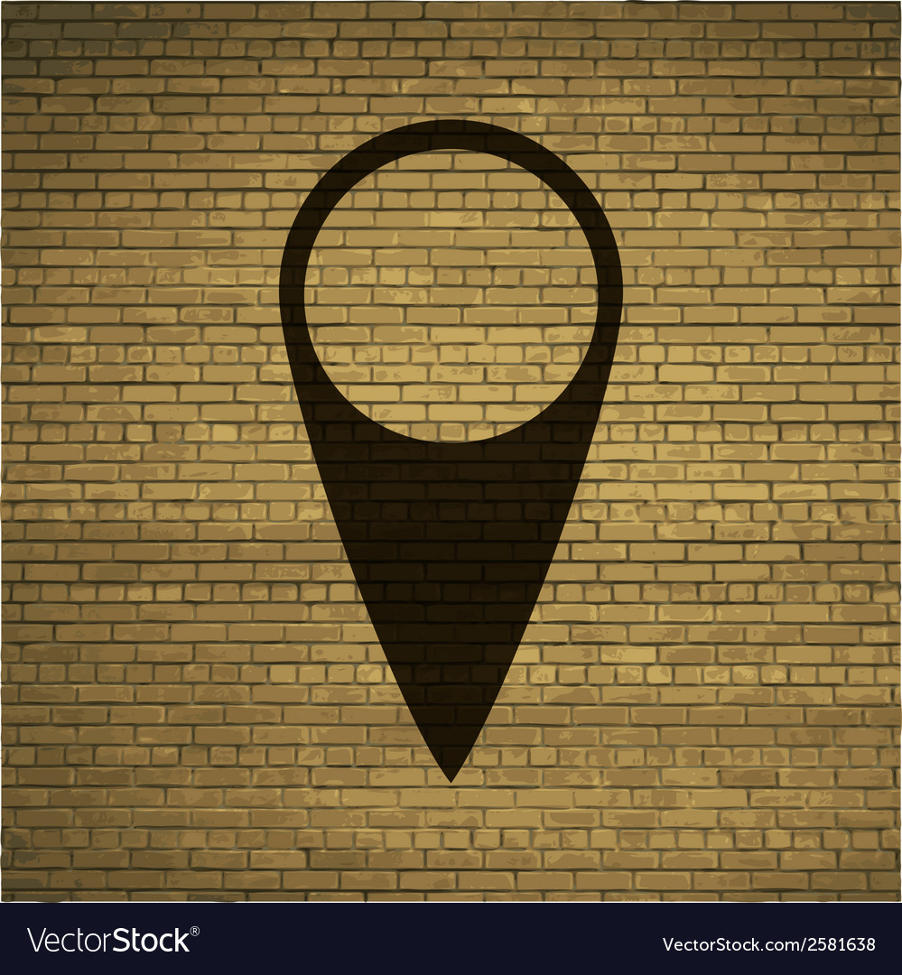 Map pointers flat modern web button and space Vector Image