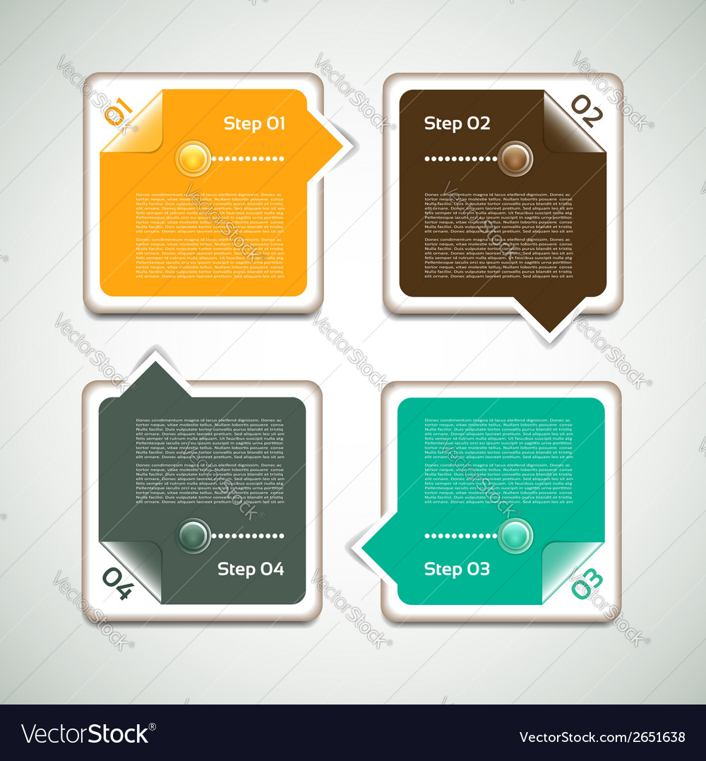 Progress background product choice or version Vector Image