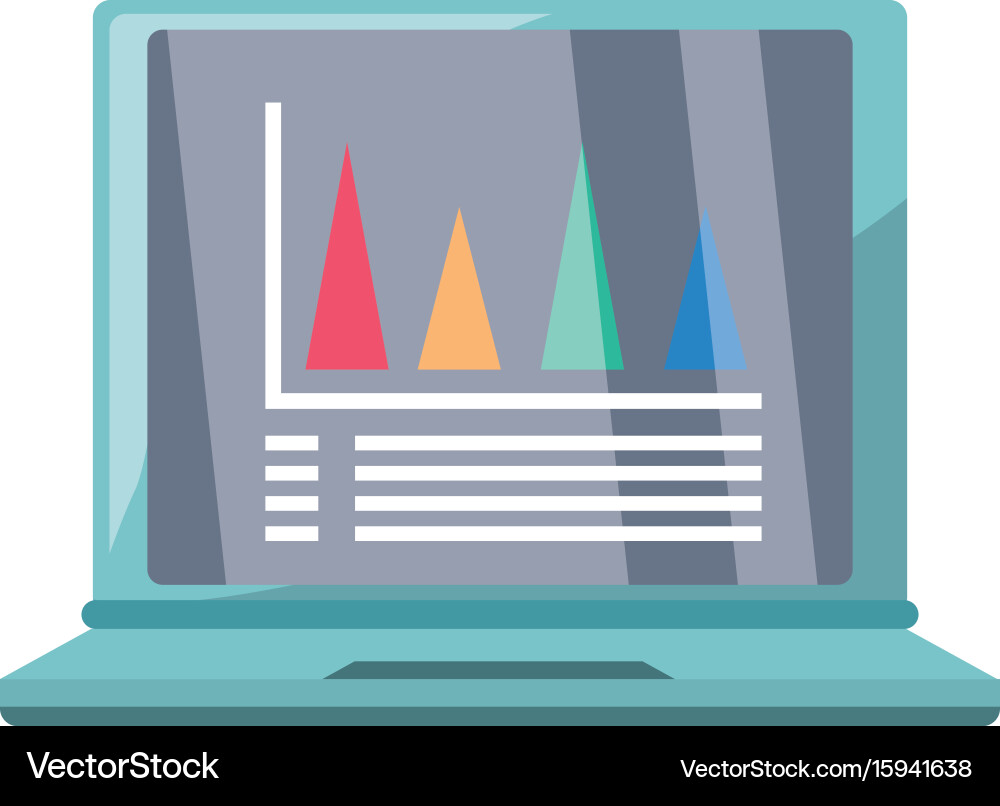 Statistics bars graphic Royalty Free Vector Image