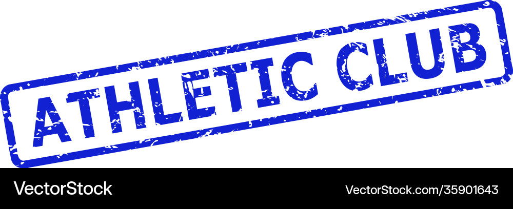Athletic club watermark with corroded texture Vector Image